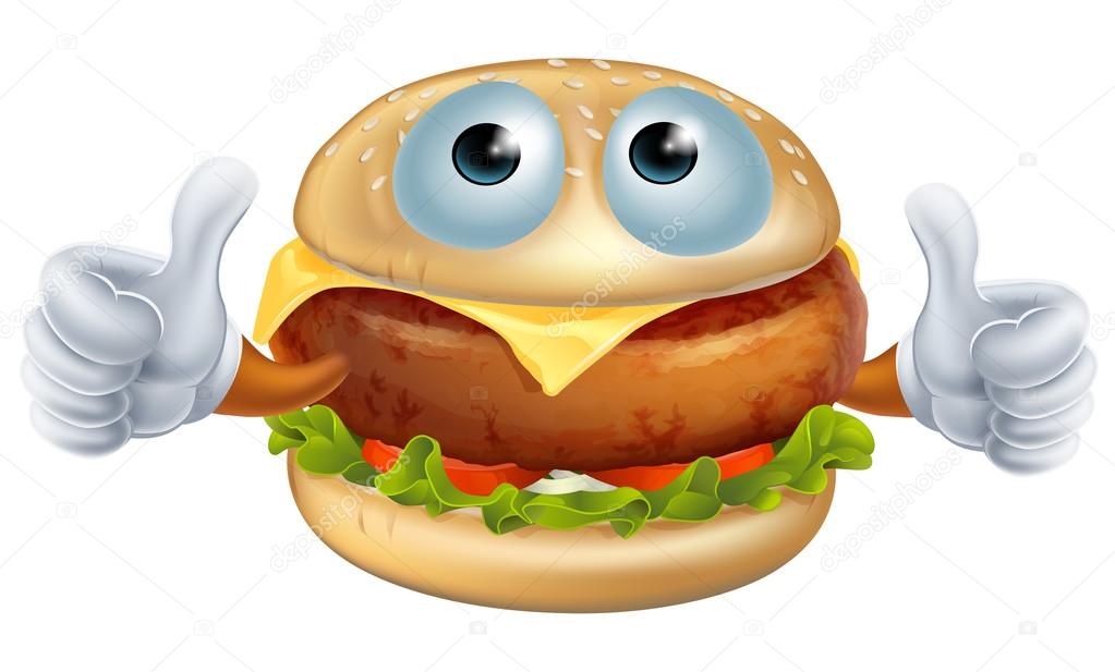 Cartoon hamburger character Stock Vector Image by ©Krisdog #80802492