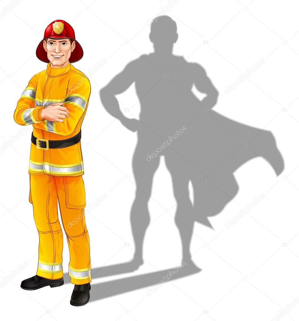 Fireman Hero Stock Vector by ©Krisdog 81560124