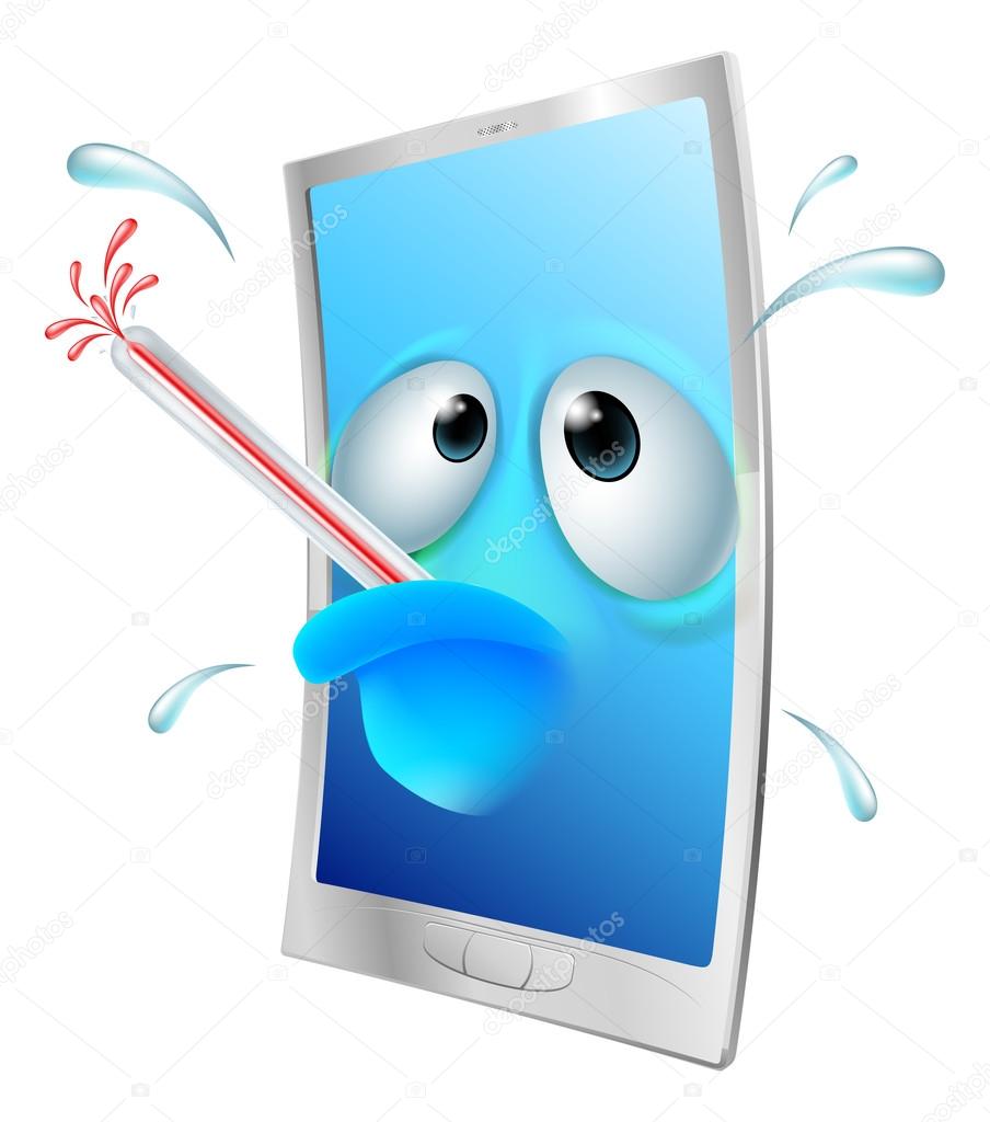Caricatura de teléfono roto Stock Vector by ©Krisdog 81633698