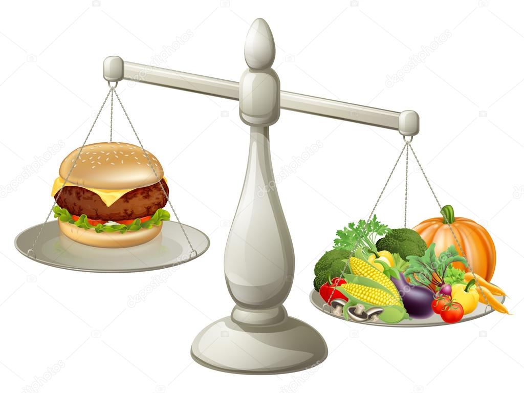 Healthy eating balanced diet — Stock Vector © Krisdog #82897348