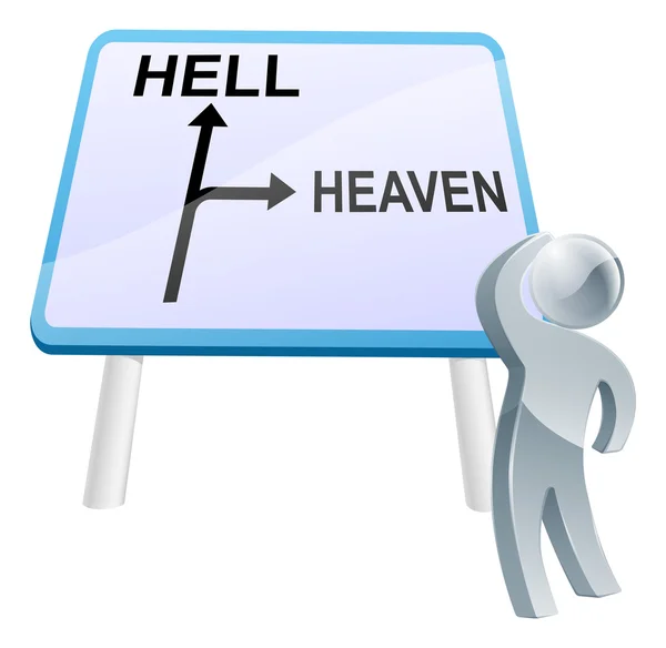 757 Heaven or hell sign Vector Images, Heaven or hell sign ...