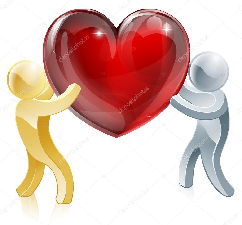 Símbolo de amor del corazón vector, gráfico vectorial © Krisdog imagen ...