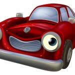 Funny red car Stock Vector Image by ©Indigofish #9673977