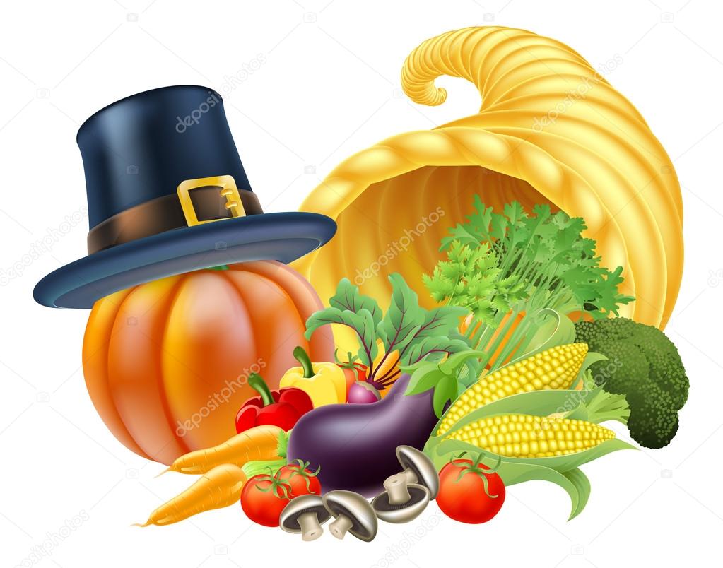 Thanksgiving Cornucopia Clipart