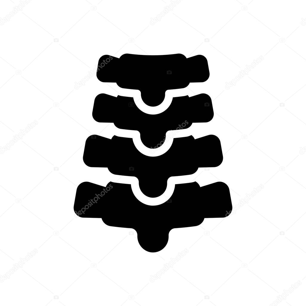 icono de columna vertebral para el diseño del sitio web y sobre de ...