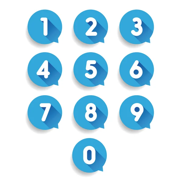 Number set speech bubble vector Stock Vector Image by ©Grounder #110245282