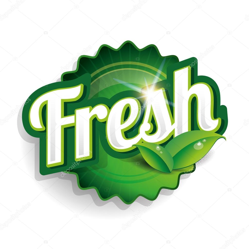 Fresh food label, badge or seal Stock Vector Image by ©Grounder #54405035