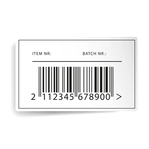 Barcode label — Stock Vector © Grounder #70534221