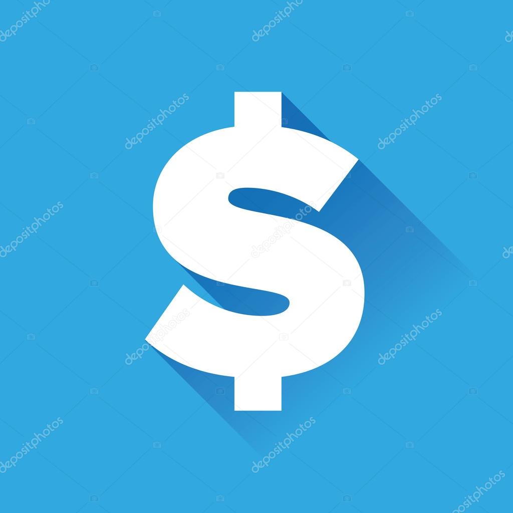 Signo De Dinero Azul