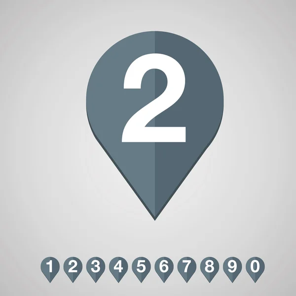 Number set vector flat design - Stock Image - Everypixel