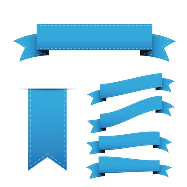 Blue ribbon vector Stock Vector by ©Grounder 9769796