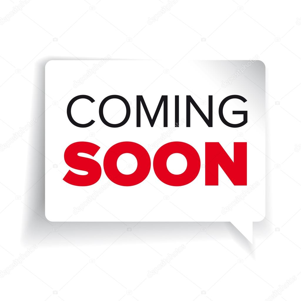 Coming soon paper label vector — Stock Vector © Grounder #95710312
