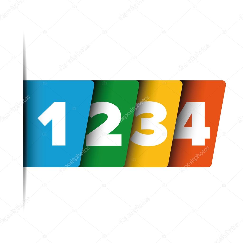 One two three four progress bar Stock Vector by ©Grounder 98256284