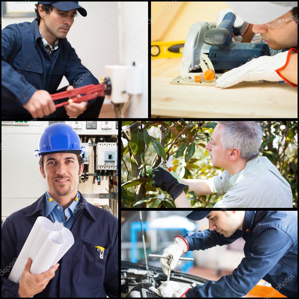 People doing manual works Stock Photo by ©minervastock 101088682