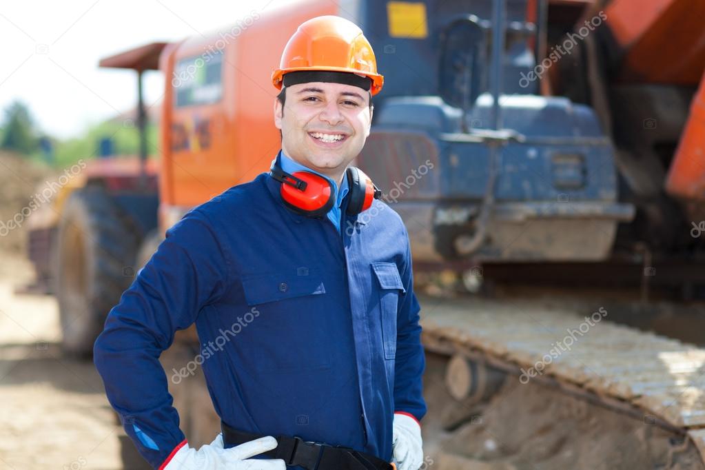 Man at work in construction site Stock Photo by ©minervastock 54310267
