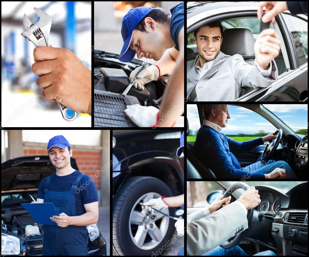 Car upkeep and safe driving concept — Stock Photo © minervastock #54310847