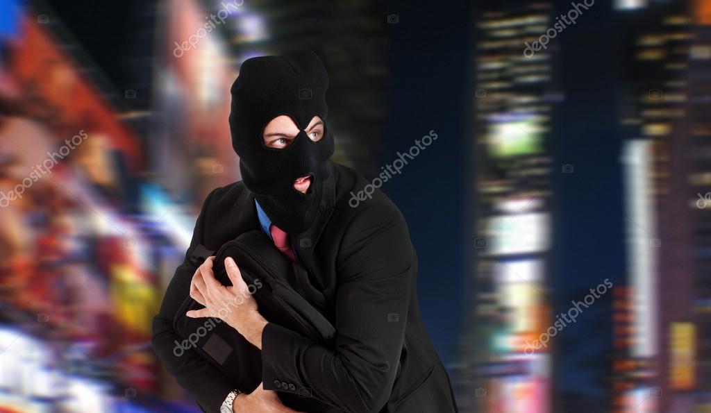 Thief escaping in night Stock Photo by ©minervastock 54385887