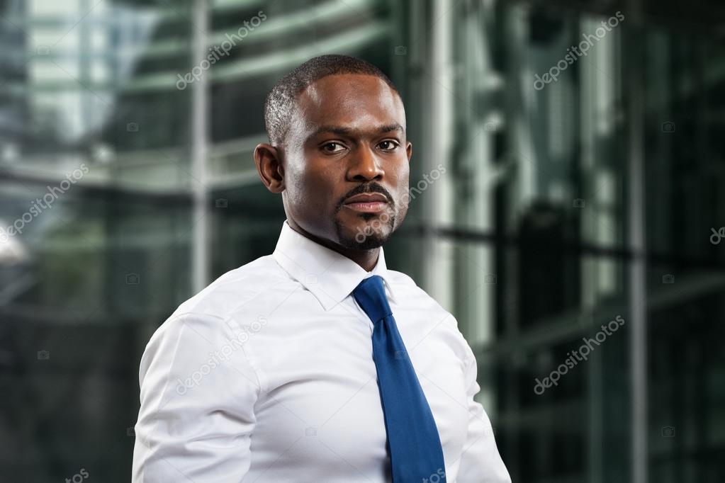 Black Businessman Serious
