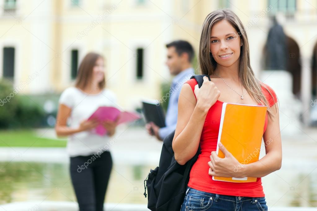 Beautiful smiling student — Stock Photo © minervastock #72032463