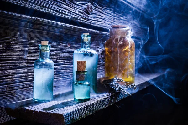 Magical lab full of blue potion for Halloween Stock Photo by ©Shaiith79 ...