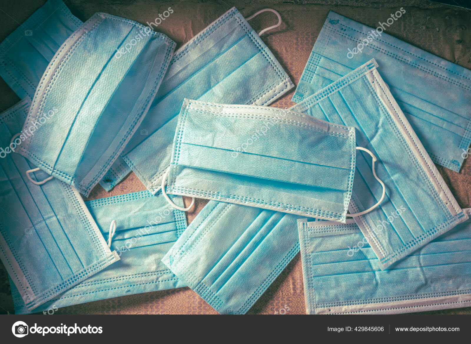 Old Suitcase Full Disposable Masks Travel Restrictions Covid ...