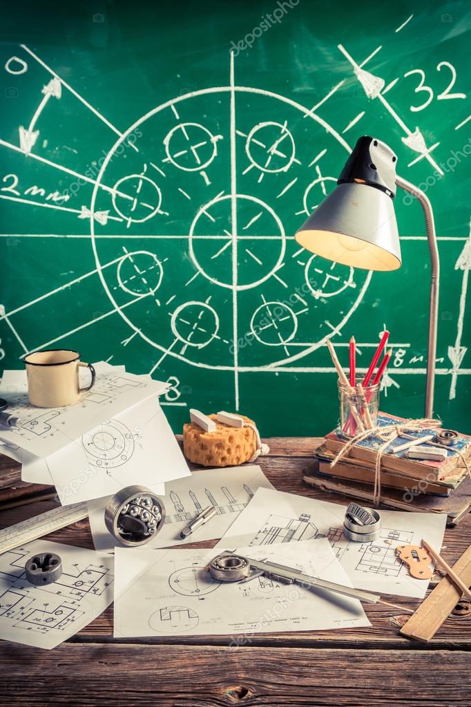 Laboratory technical drawing at school Stock Photo by ©Shaiith79 82993638
