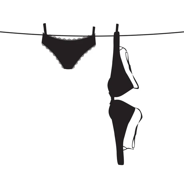 Hanging Bra Vector