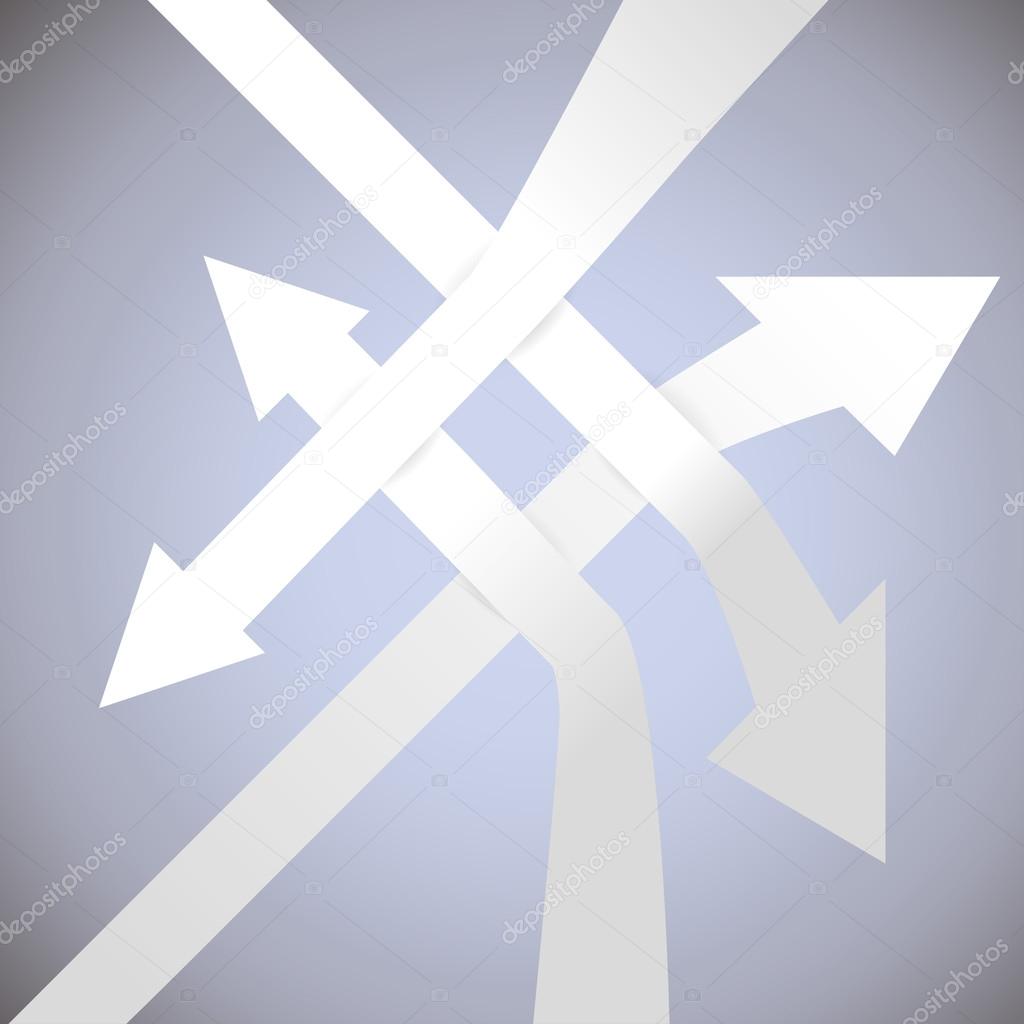 Bended arrows Stock Vector by ©i3alda #53685583