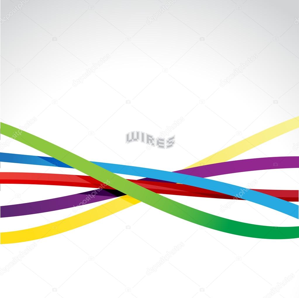 Colorful crossing wires Stock Vector Image by ©i3alda #53685669