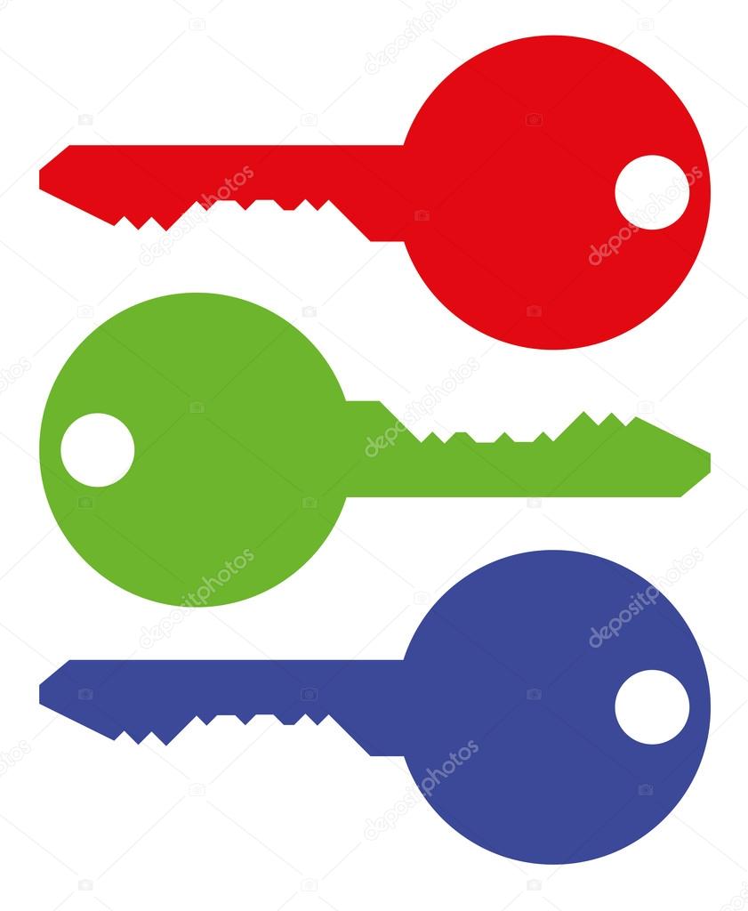 Isolated keys symbolic Stock Vector by ©i3alda 53686049