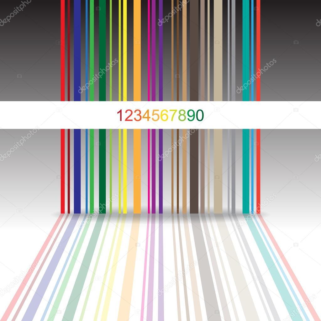 Colorful barcode background Stock Vector Image by ©i3alda #60419627
