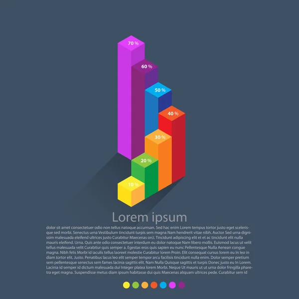 Collection Three Dimensional Graphs Charts Stock Vector Image by ...