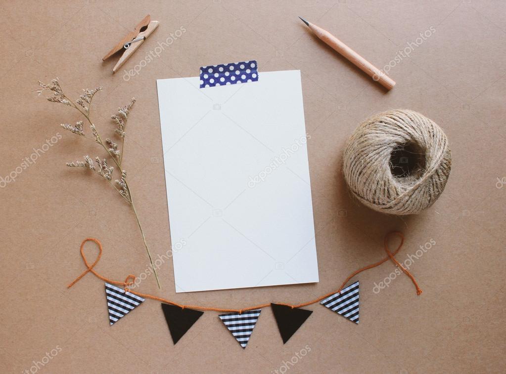 Blank greeting card — Stock Photo © nuchylee #97451400