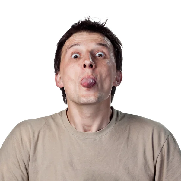 Crazy young businessman facial expressi — Stock Photo © zurijeta #1787289