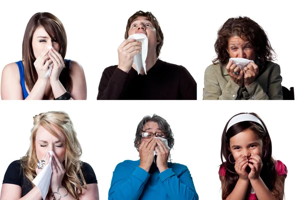 Group Of People Sneezing