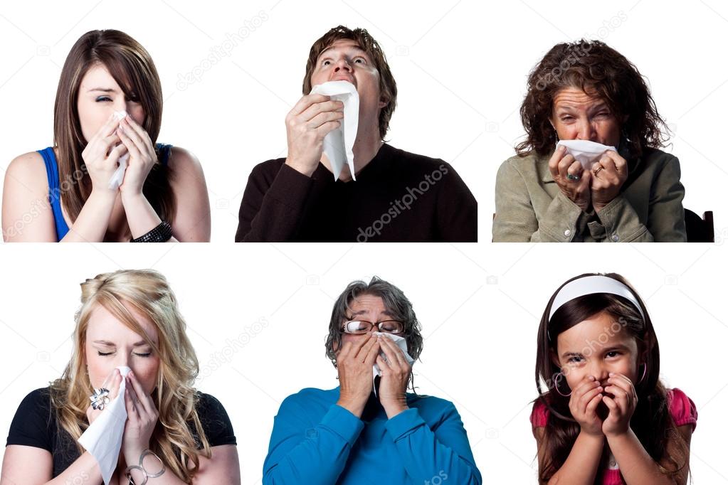 Group of people sneezing Stock Photo by ©doglikehorse 65076659
