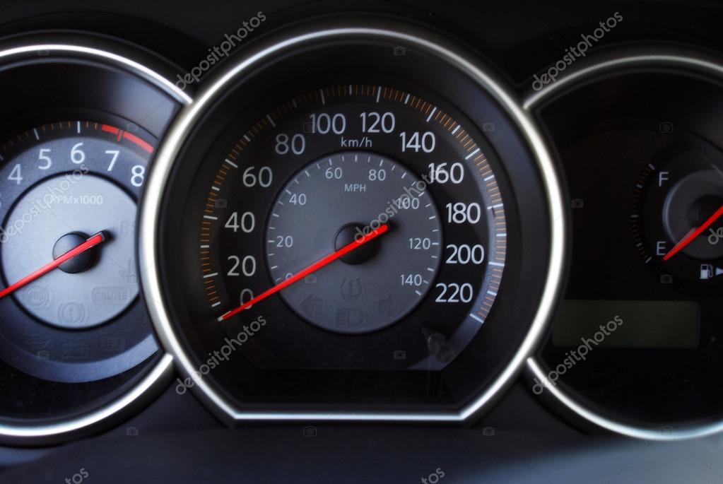 Close Up Spedometer — Stock Photo © AlphaBaby #117710134