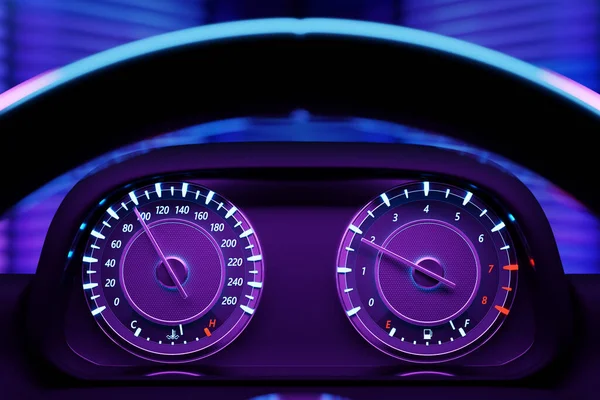 3D illustration of the sign and symbol on car dashboard. Car ...