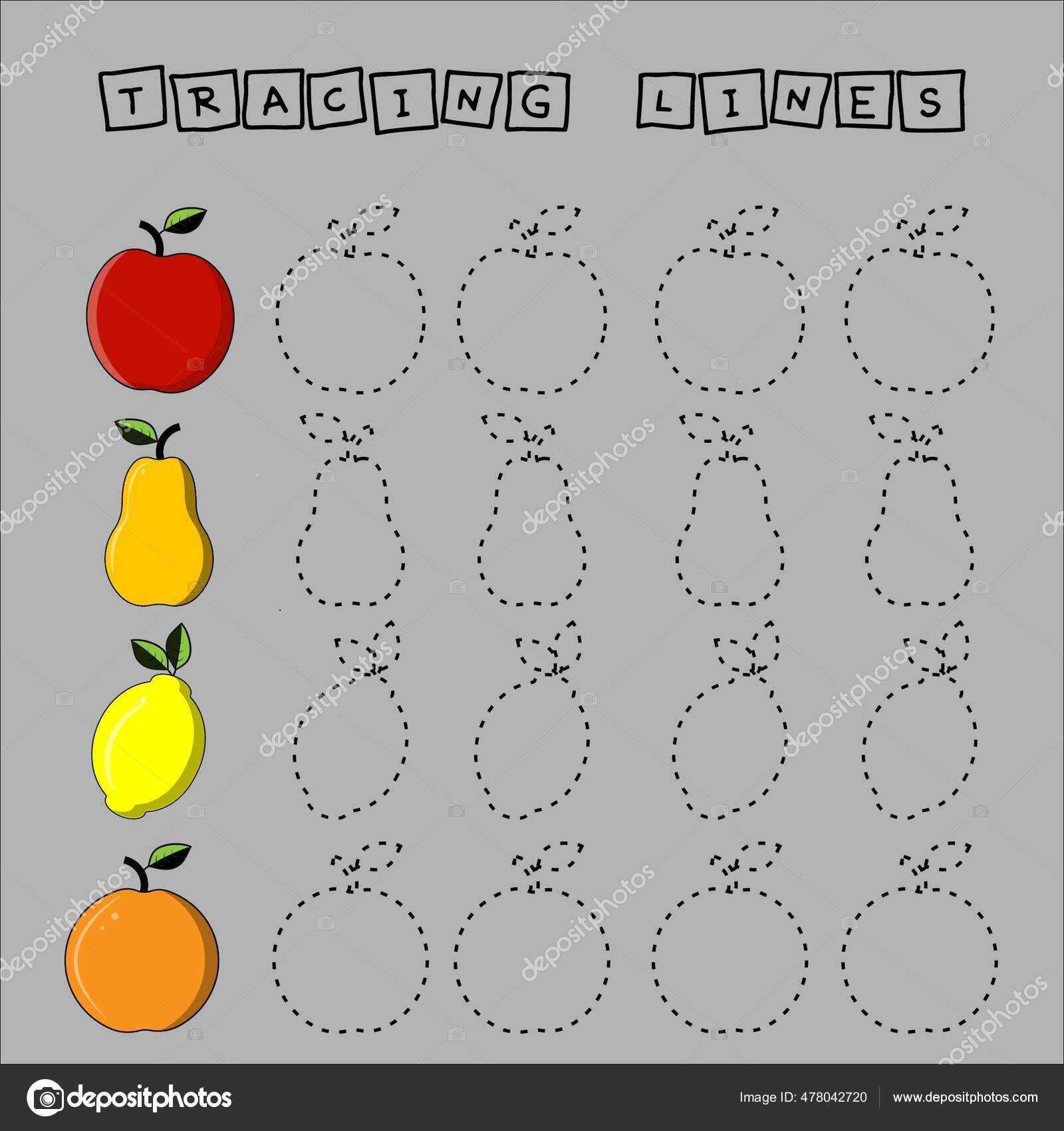 Recortes De Frutas Para Niños En Edad Preescolar