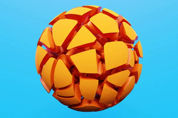 Representación 3D de una forma volumétrica de una bola. La geometría de ...
