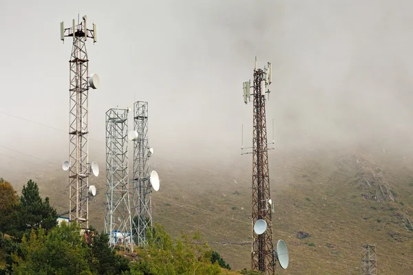 Telecommunication in mountains - Stock Image - Everypixel