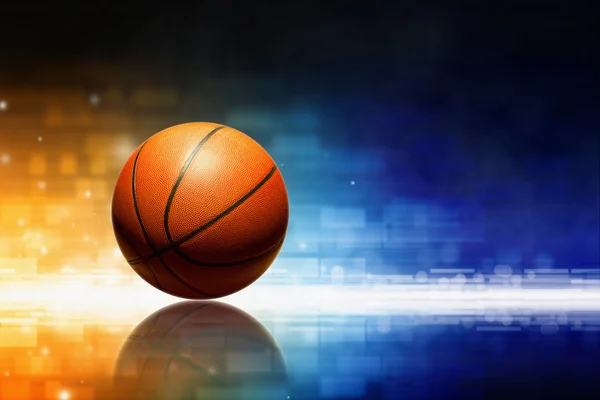 Basketball with reflection - Stock Image - Everypixel