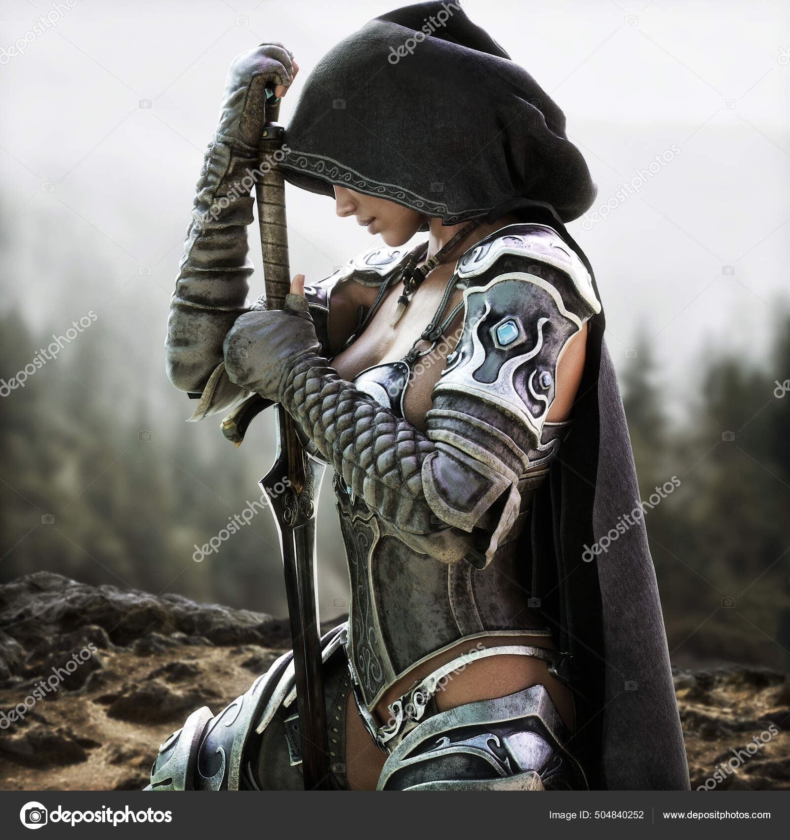 Armadura De Guerrera Femenina