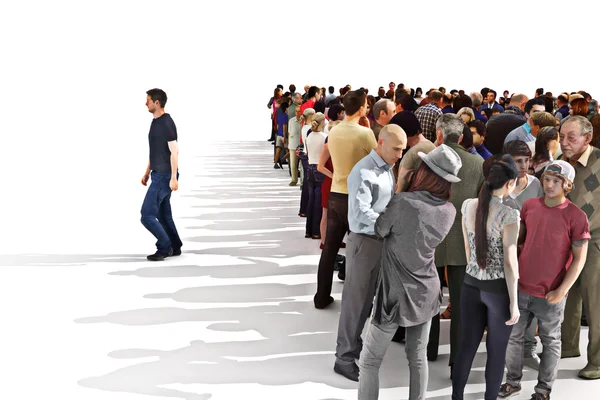 Standing out from the crowd Stock Photos, Royalty Free Standing out ...