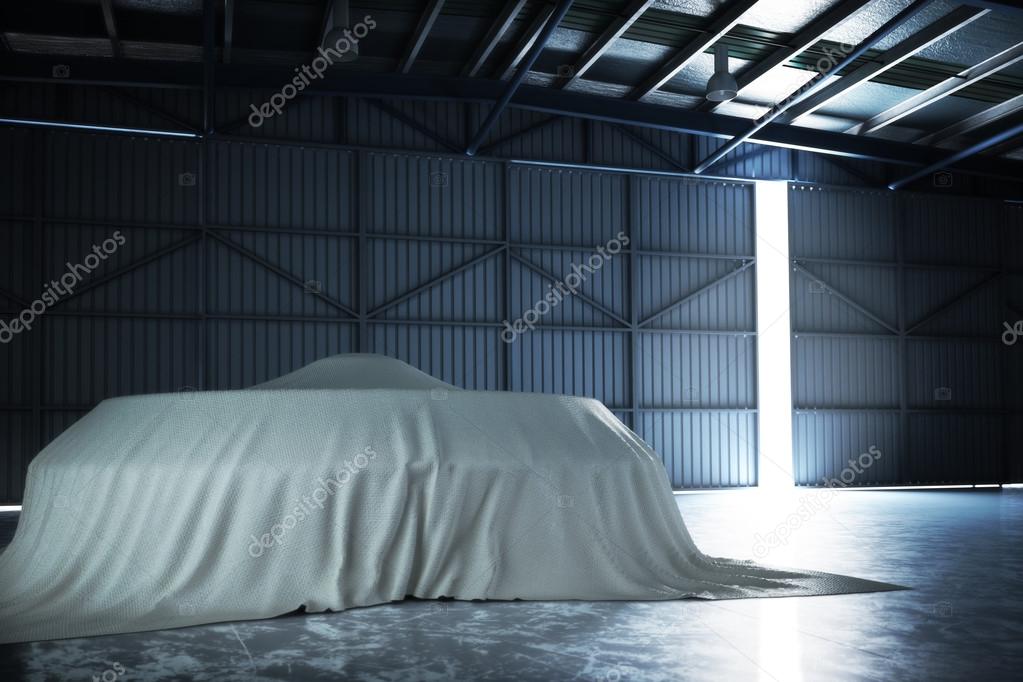 U.F.O covered inside a top secret hanger — Stock Photo © digitalstorm ...