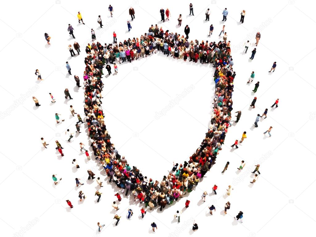 People getting security or protection — Stock Photo © digitalstorm ...