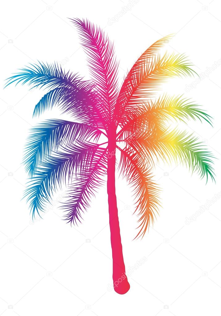 Rainbow palm — Stock Photo © maryolyna #67957597
