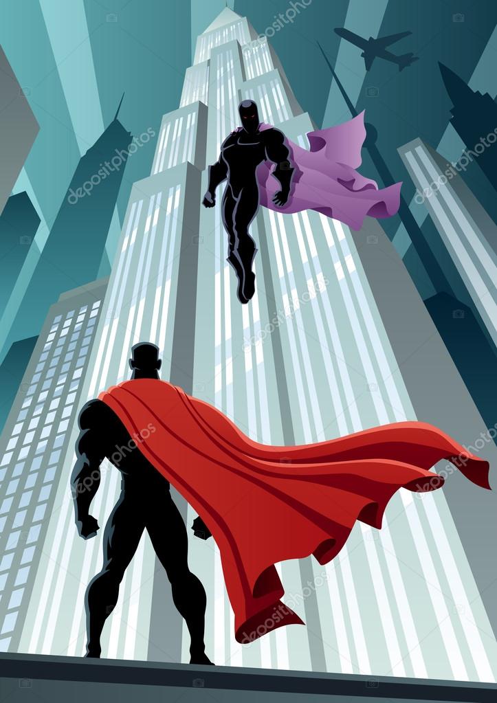 Hero Versus Villain — Stock Vector © Malchev #61282827