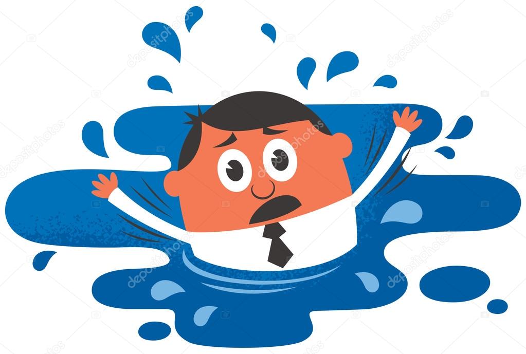Drowning — Stock Vector © Malchev #85510576 Drowning — Stock Vector © Malchev #85510576