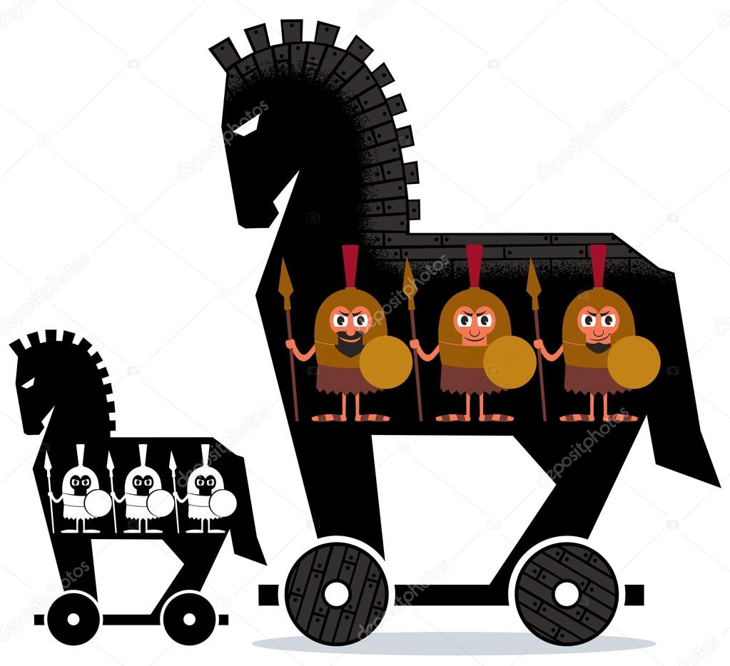 Trojan Horse — Stock Vector © Malchev #85632926